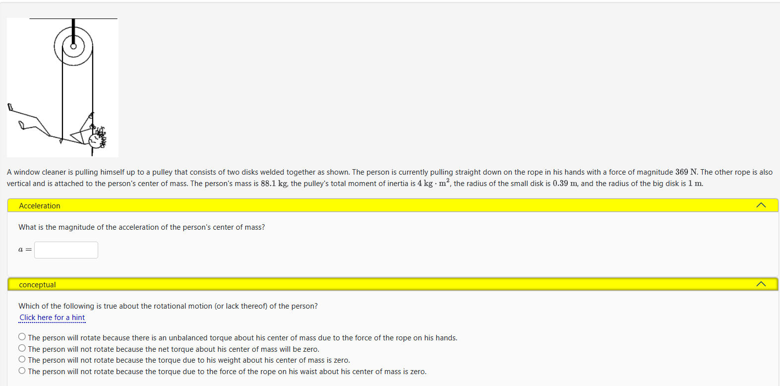Solved AccelerationWhat is the magnitude of the acceleration | Chegg.com