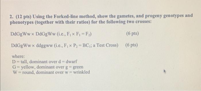 Solved 2. (12 pts) Using the Forked-line method, show the | Chegg.com