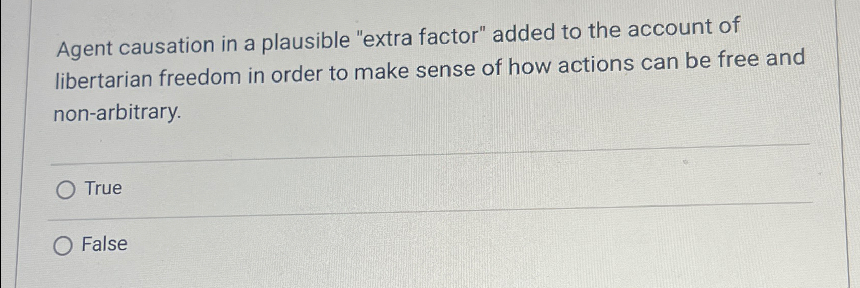 Solved Agent Causation In A Plausible Extra Factor Added