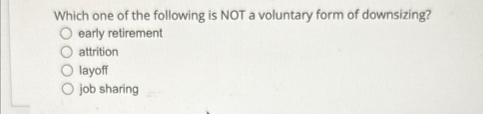 Solved Which one of the following is NOT a voluntary form of | Chegg.com