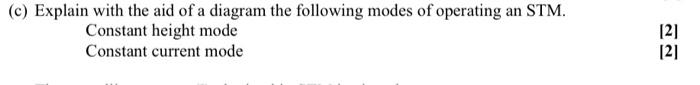 Solved (c) Explain with the aid of a diagram the following | Chegg.com