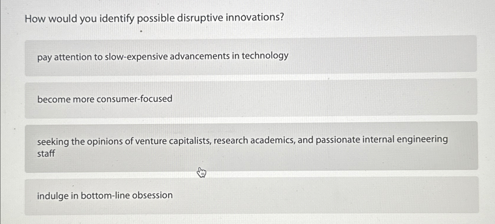 Solved How would you identify possible disruptive | Chegg.com