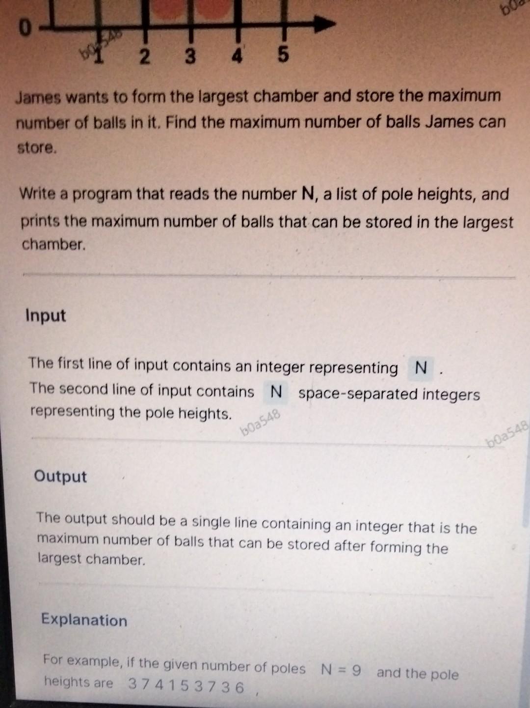 Solved Easy Problem - 2 James has arranged N number of poles | Chegg.com