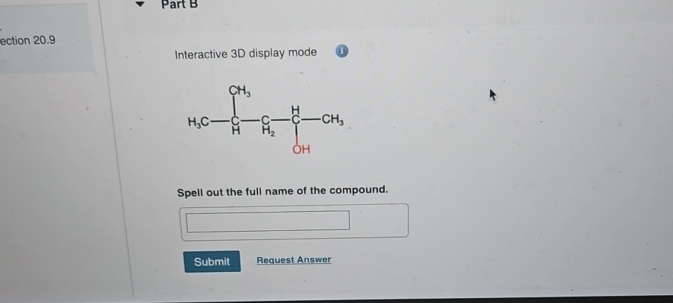 Solved Part Bection 20.9Interactive 3D display mode(1) Spell | Chegg.com