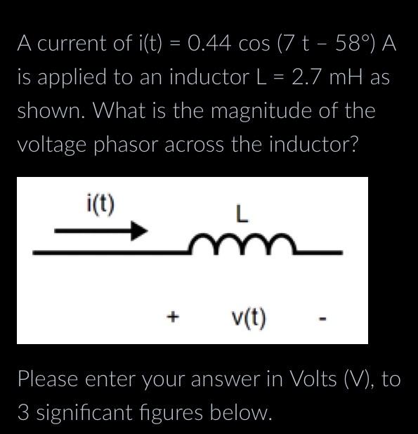 Solved Find the sum of two sinusoidal voltages, given as | Chegg.com