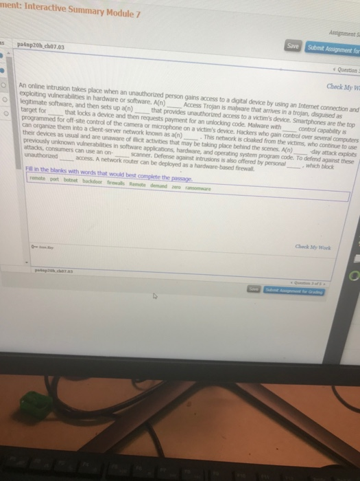 Solved ent: Interactive Summary Module 7 Save Submit | Chegg.com