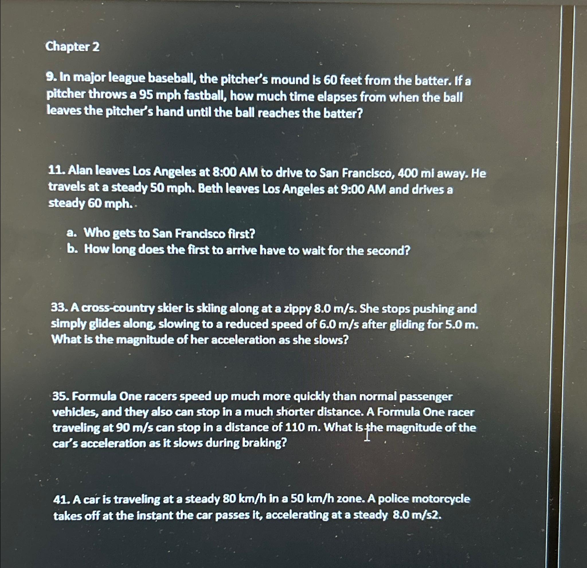 Solved Chapter 29. ﻿In major league baseball, the pitcher's | Chegg.com