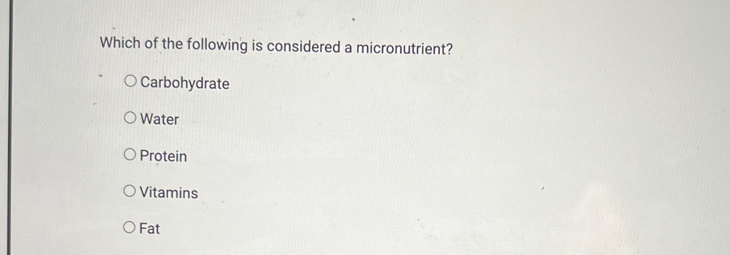 Solved Which of the following is considered a | Chegg.com