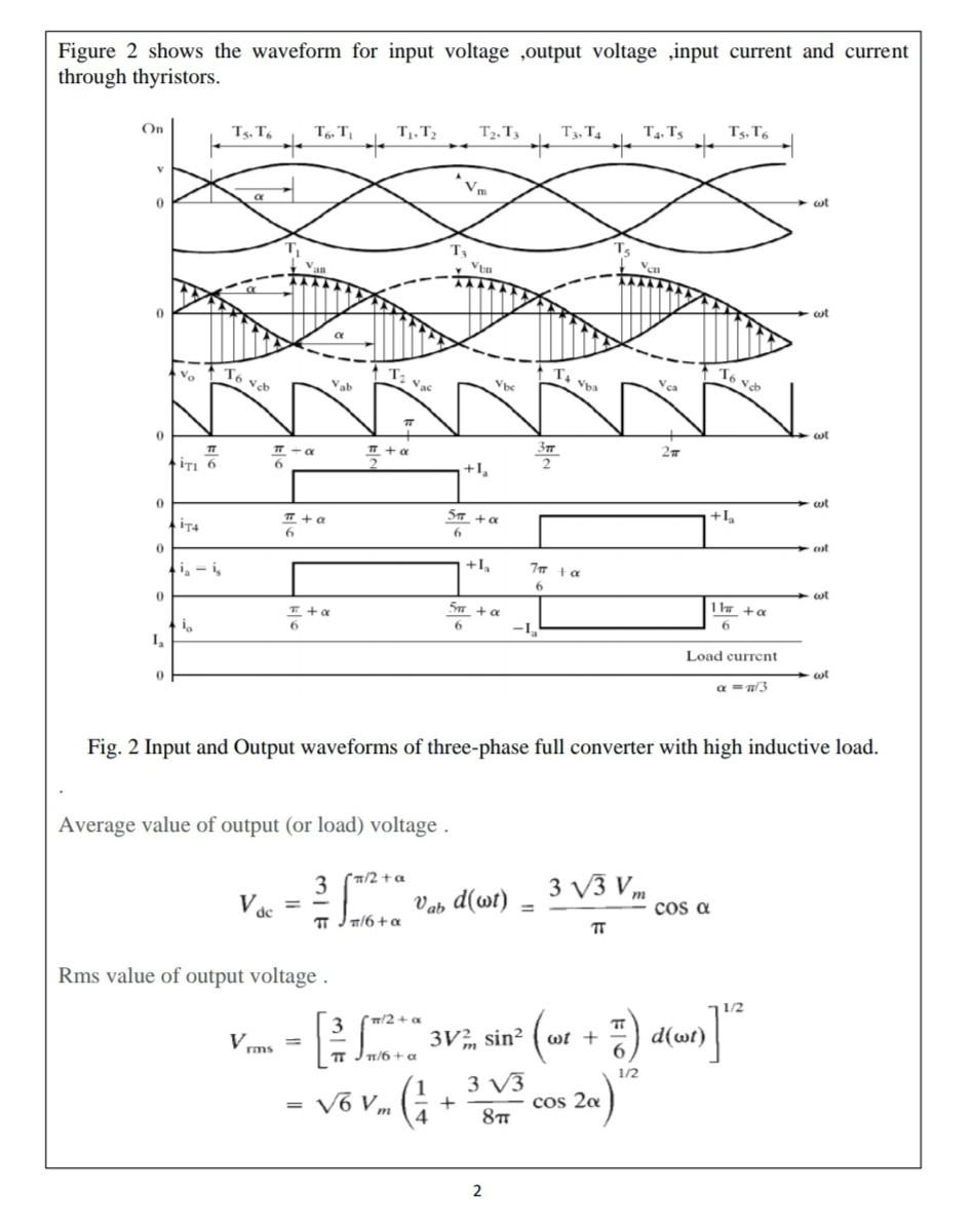 Solved Experiment No.6 Three-Phase Full Converter Aim:- | Chegg.com