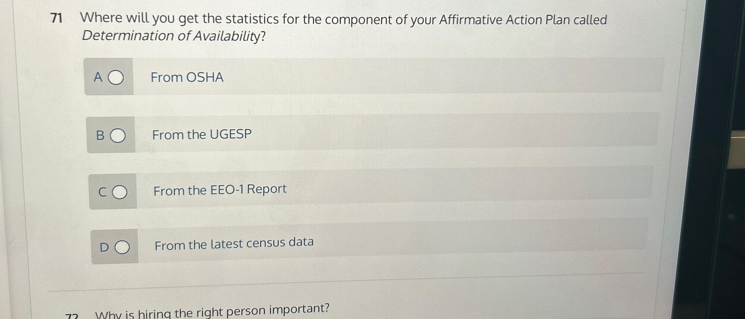 Solved 71 ﻿Where will you get the statistics for the | Chegg.com