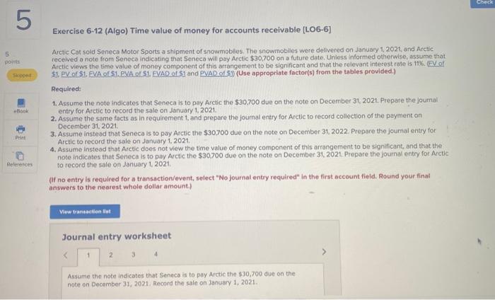 Chapter 6 Exercises Swed Help Save & Exit Check 4 | Chegg.com