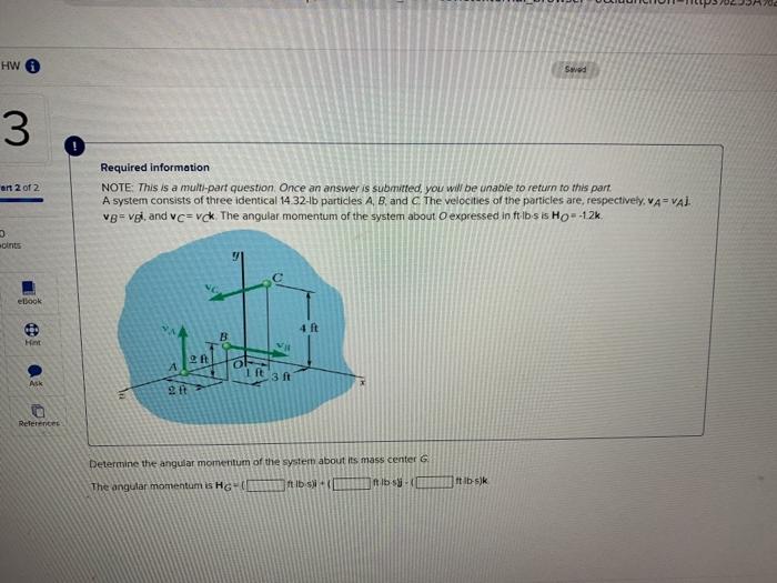 Solved HW Swed 3 art 2 of 2 Required information NOTE: This | Chegg.com