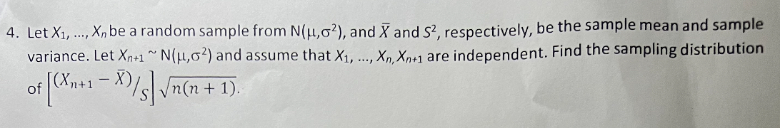 Solved Let x1,dots,xn ﻿be a random sample from N(μ,σ2), ﻿and | Chegg.com