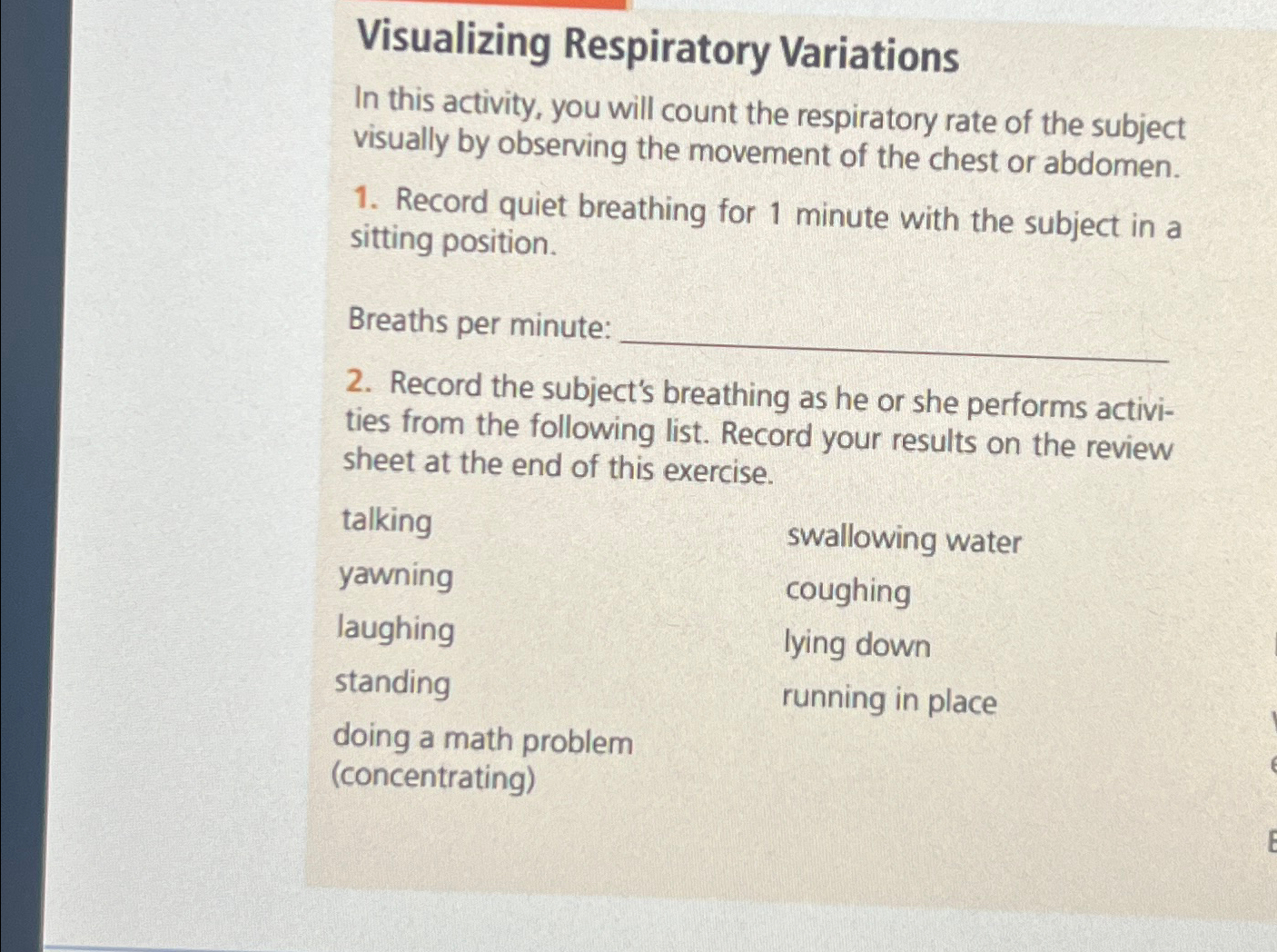 Solved Visualizing Respiratory VariationsIn this activity, | Chegg.com