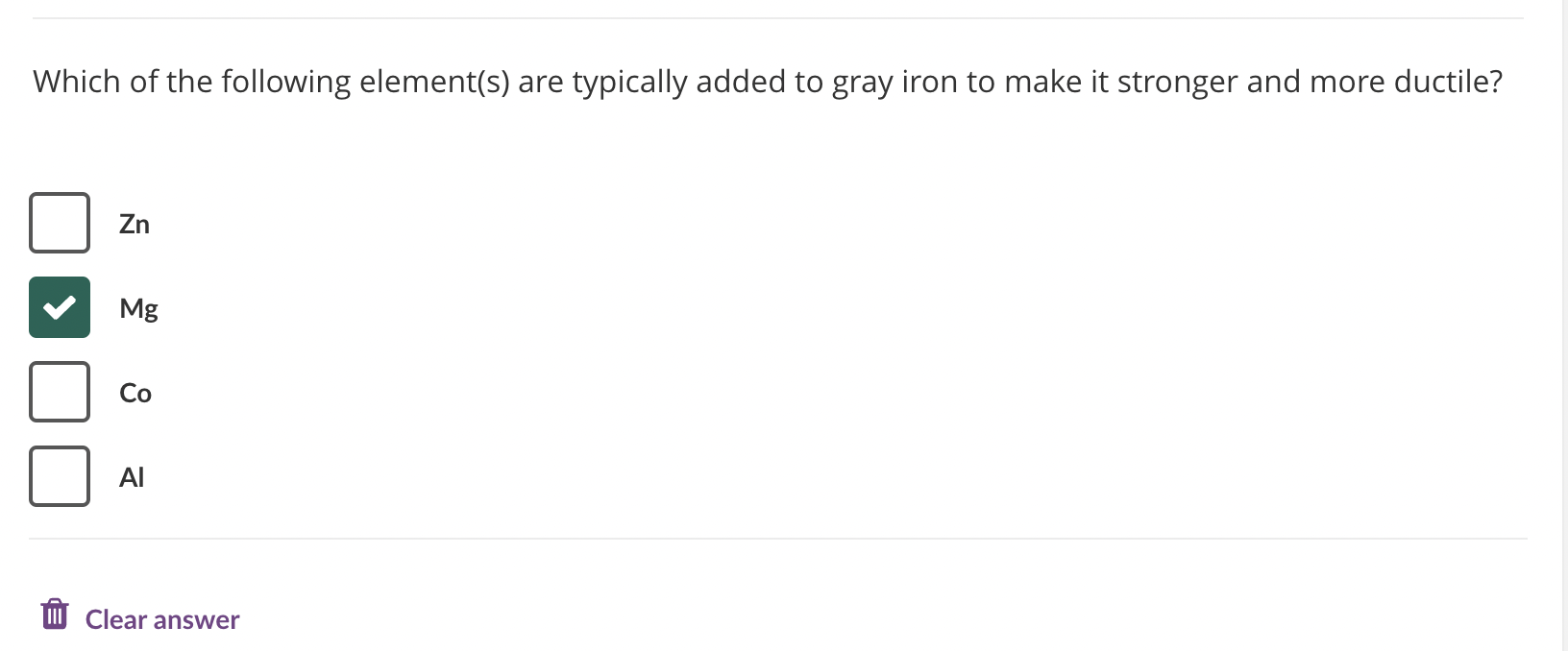 Solved Which of the following element(s) ﻿are typically | Chegg.com