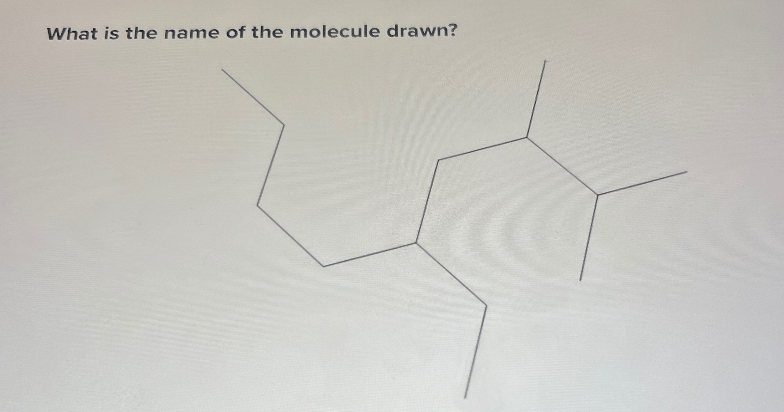 Solved What is the name of the molecule drawn? | Chegg.com