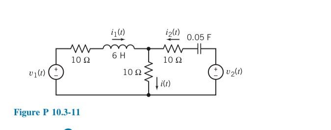 Solved P 10.3-11 The circuit shown in Figure P 10.3-11 is at | Chegg.com
