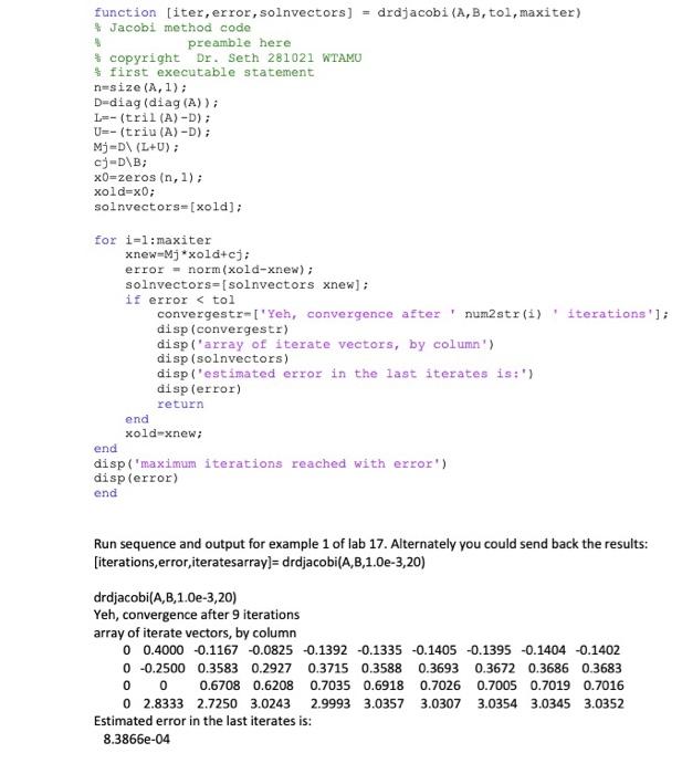 Solved The code needs to be done using Matlab please. An | Chegg.com