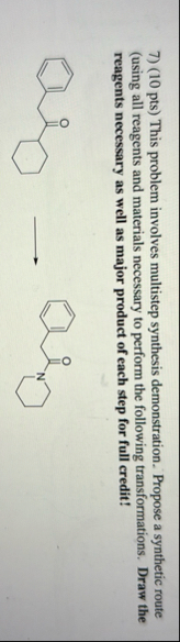 Solved ( 10 ﻿pts ) ﻿This problem involves multistep | Chegg.com