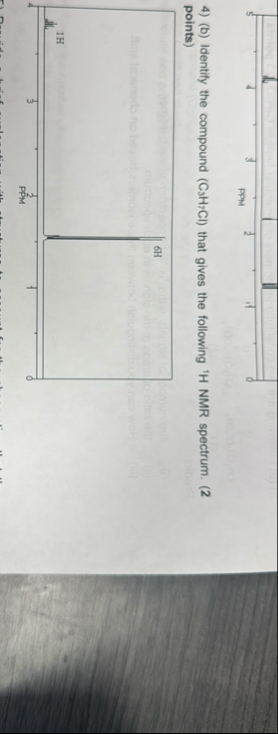 Solved (b) ﻿Identify the compound (C3H3Cl) ﻿that gives the | Chegg.com