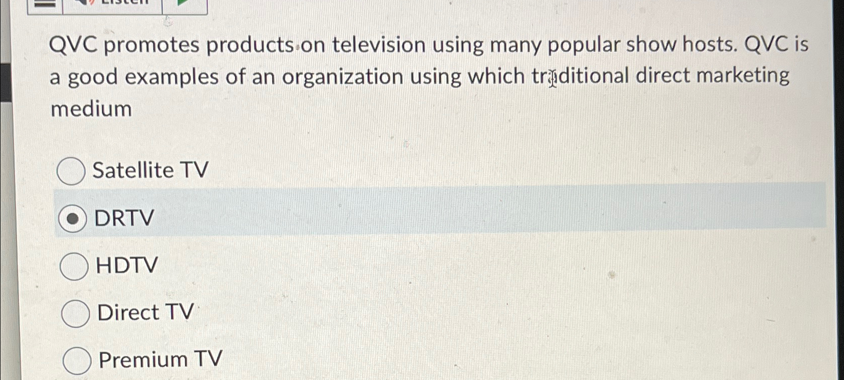Solved QVC promotes products on television using many | Chegg.com