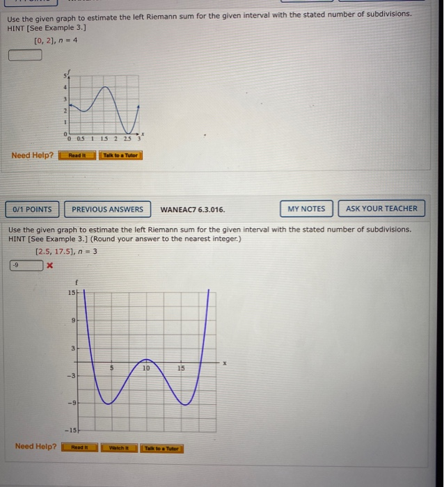 Solved Use the given graph to estimate the left Riemann sum | Chegg.com