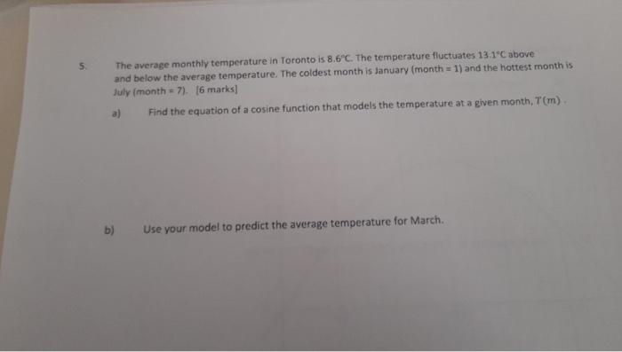 Solved 4. Two consecutive peaks (maximums) of a cosine | Chegg.com