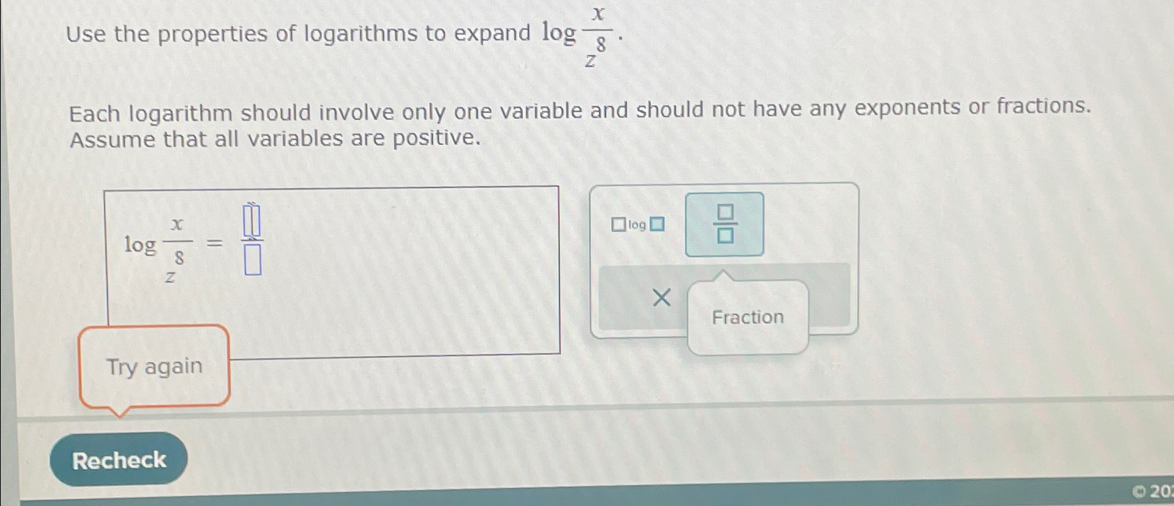 Solved Use the properties of logarithms to expand | Chegg.com