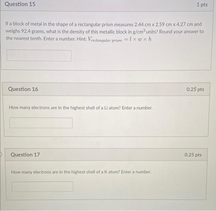 Solved If a block of metal in the shape of a rectangular | Chegg.com