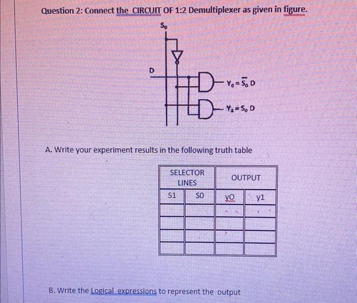 Solved Laboratory Experiment No.5 Realize and Verify | Chegg.com