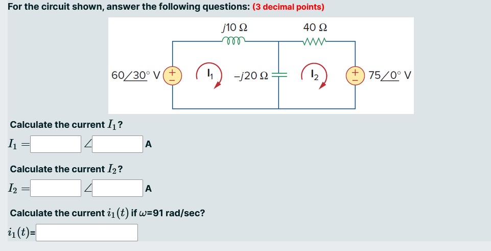 Solved For the circuit shown, answer the following | Chegg.com
