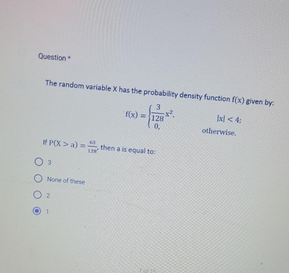 Solved The random variable X has the probability density | Chegg.com