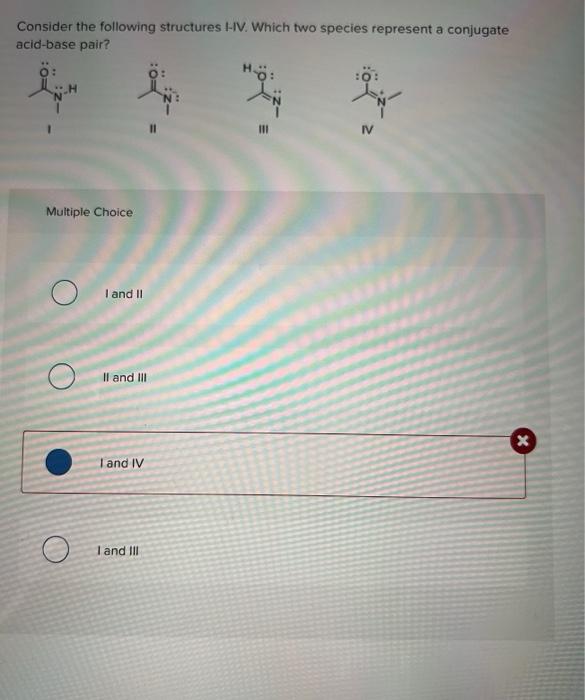 Solved Consider the following structures H.IV. Which two | Chegg.com