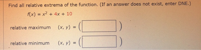 Solved Find all relative extrema of the function. (If an | Chegg.com