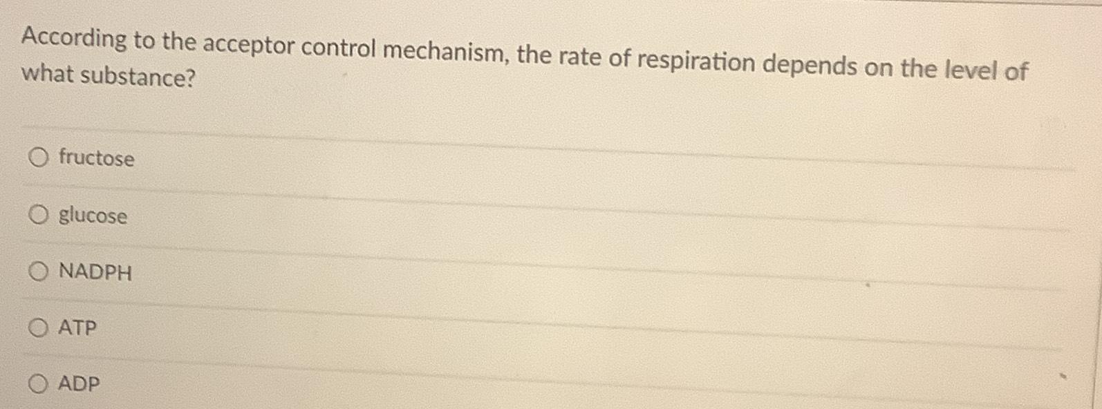 Solved According to the acceptor control mechanism, the rate | Chegg.com