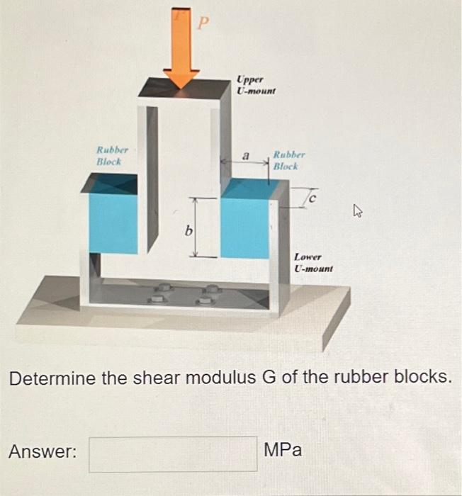 Solved The vibration-damping connection shown in the figure | Chegg.com