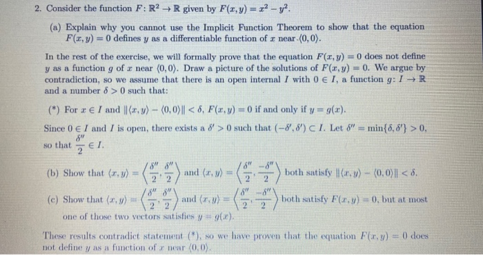 Solved 2. Consider the function F: R2 + R given by F(x,y) = | Chegg.com