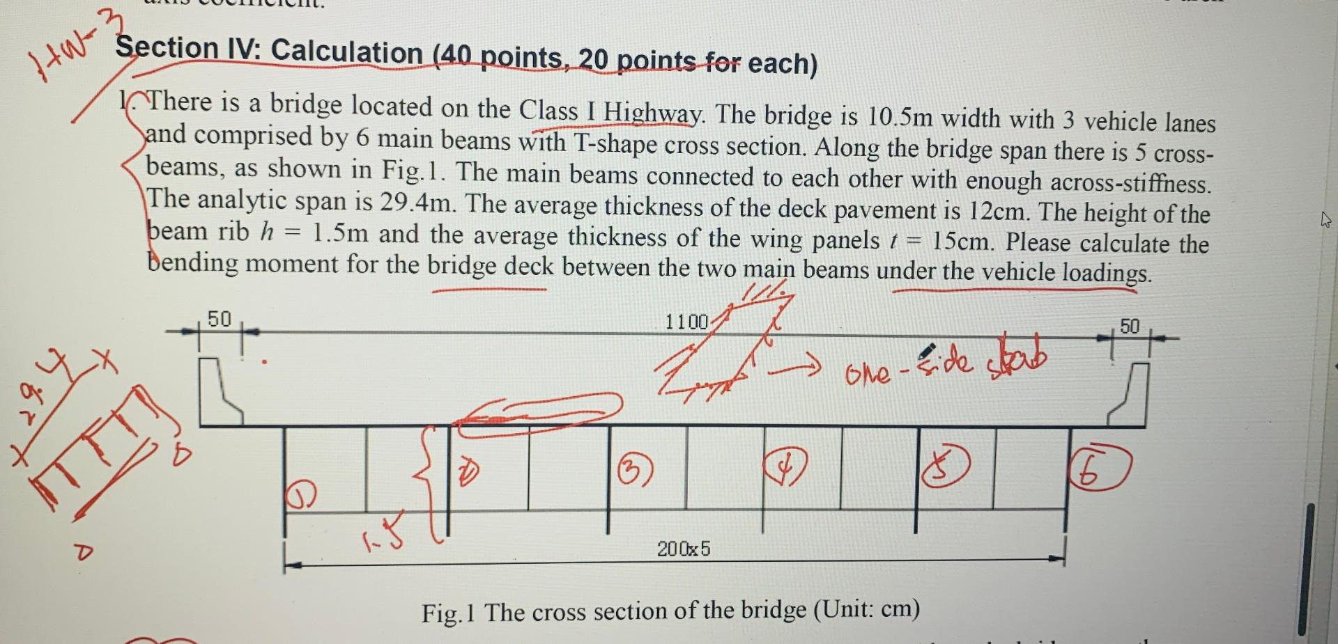 Solved Civil engineering ( Bridge engineering) Note : please | Chegg.com