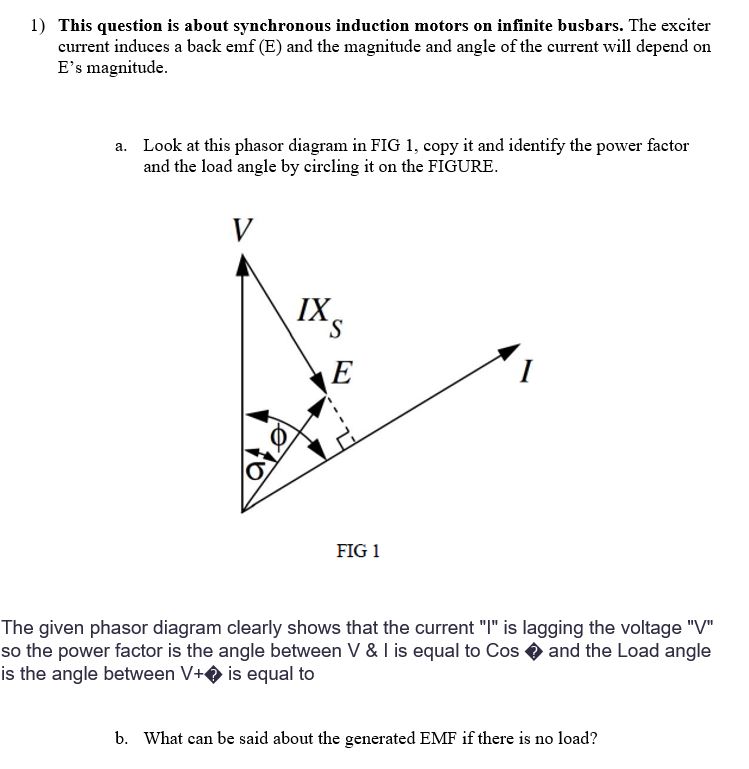 Solved This question is about synchronous induction motors | Chegg.com