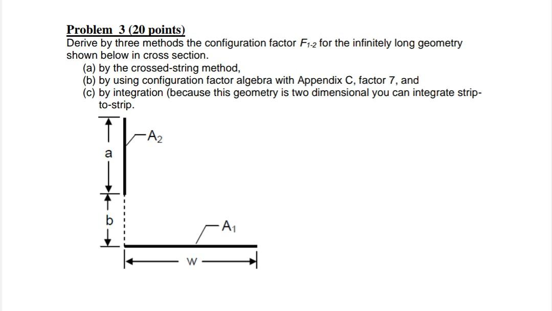 Solved Problem 3 (20 points) Derive by three methods the | Chegg.com