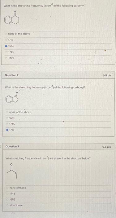 Solved What is the stretching frequency 0ncm−1 ) of the | Chegg.com Solved What is the stretching frequency 0ncm−1 ) of the | Chegg.com