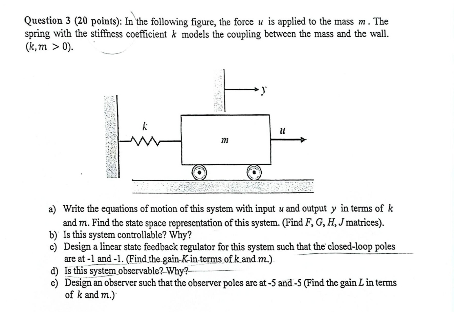 Solved Question 3 ( 20 ﻿points): In the following figure, | Chegg.com