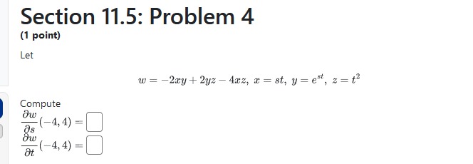 Solved Section 11.5: Problem 4(1 | Chegg.com