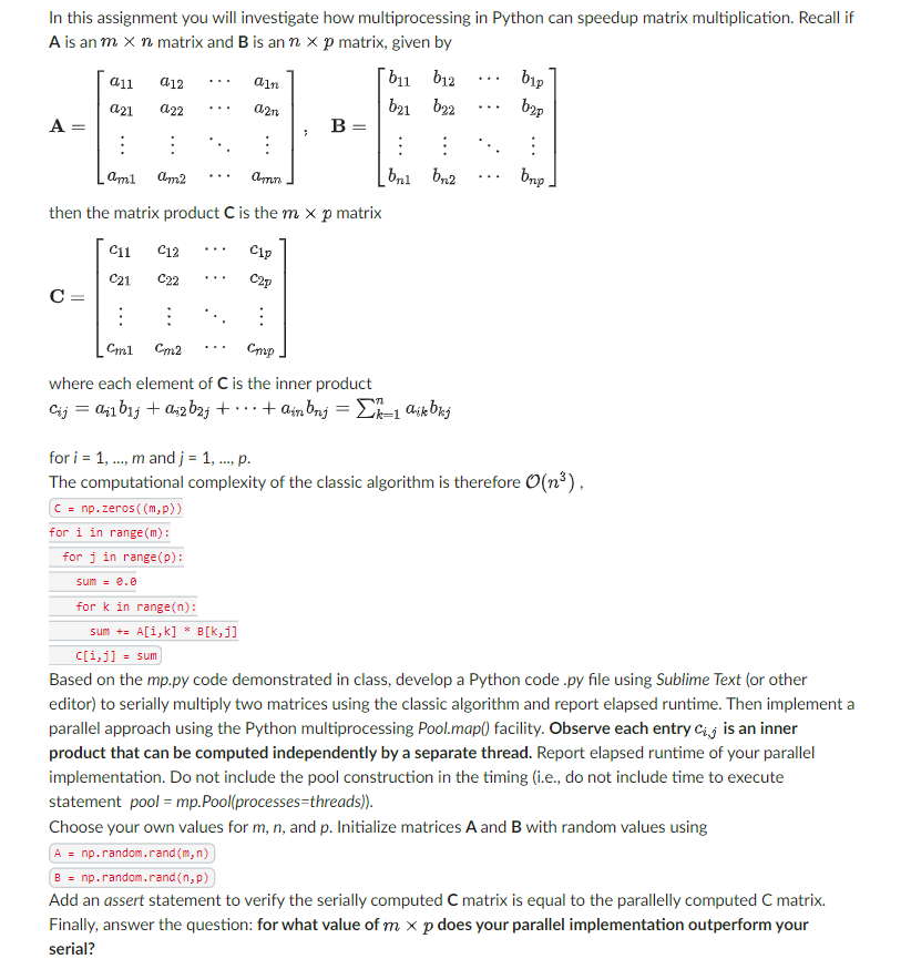 Solved In this assignment you will investigate how | Chegg.com