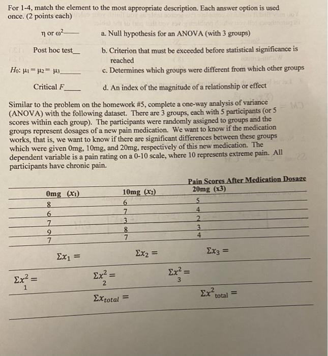 Solved after #5 need want to make sure about MSbetween and | Chegg.com
