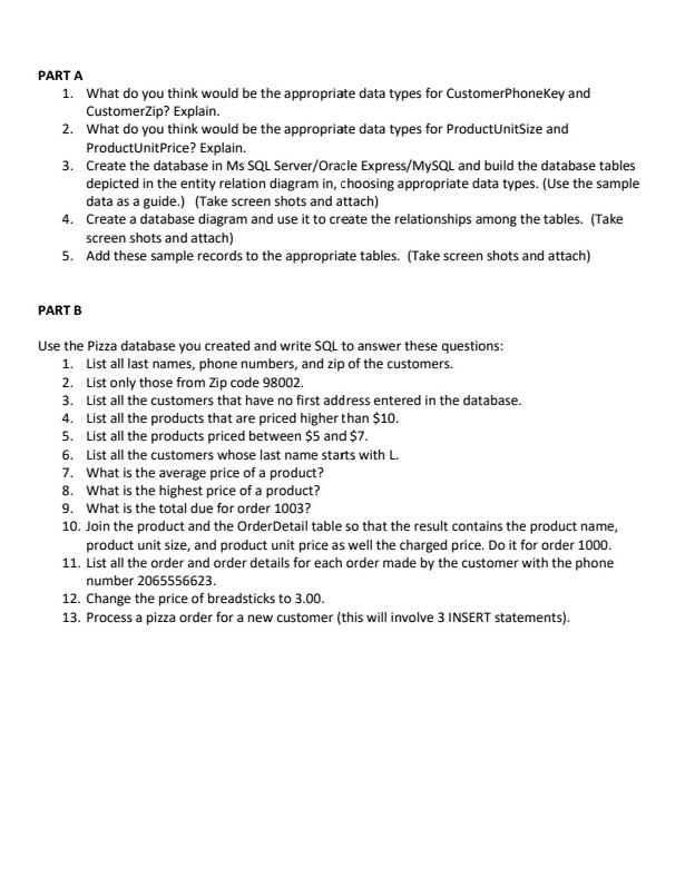 Solved ASSIGNMENT 1 Perfect Pizza is a pizza delivery shop. | Chegg.com
