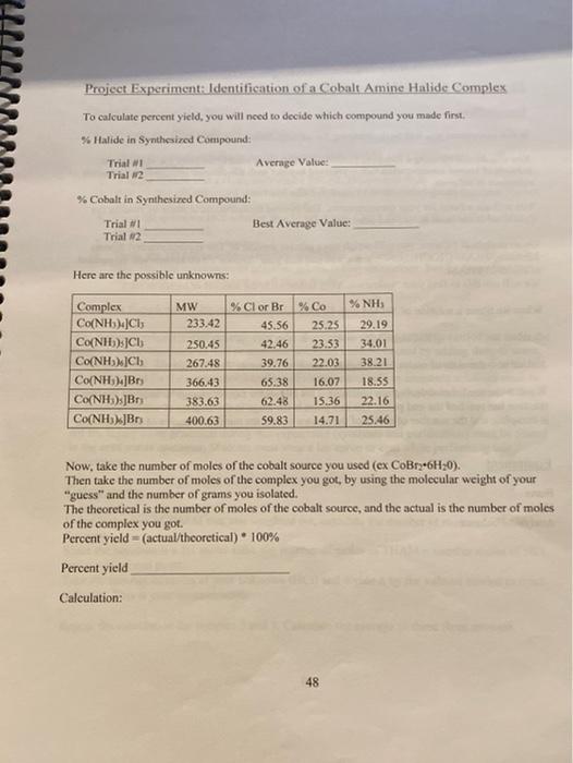 Project Experiment 3 (Lab 5): Analysis of the % | Chegg.com