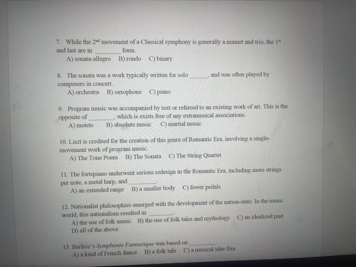 Multiple Choice 2.5 points each 1. In addition to | Chegg.com