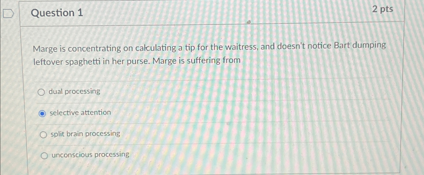 Solved Question 12 ﻿ptsMarge is concentrating on calculating | Chegg.com