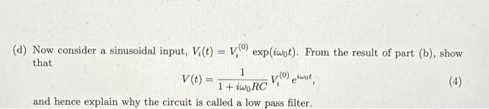 Solved Convolution Theorem (Important) Consider the circuit | Chegg.com